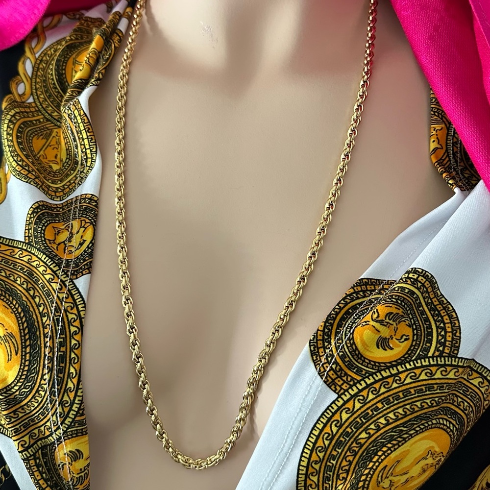 Monet 1970’s Vintage Gold Plated French Rope Chain Li… - Gem